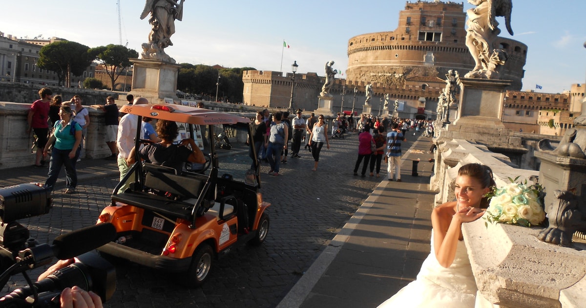 Rim ob sončnem zahodu: romantična tura z električnim vozičkom za golf ...