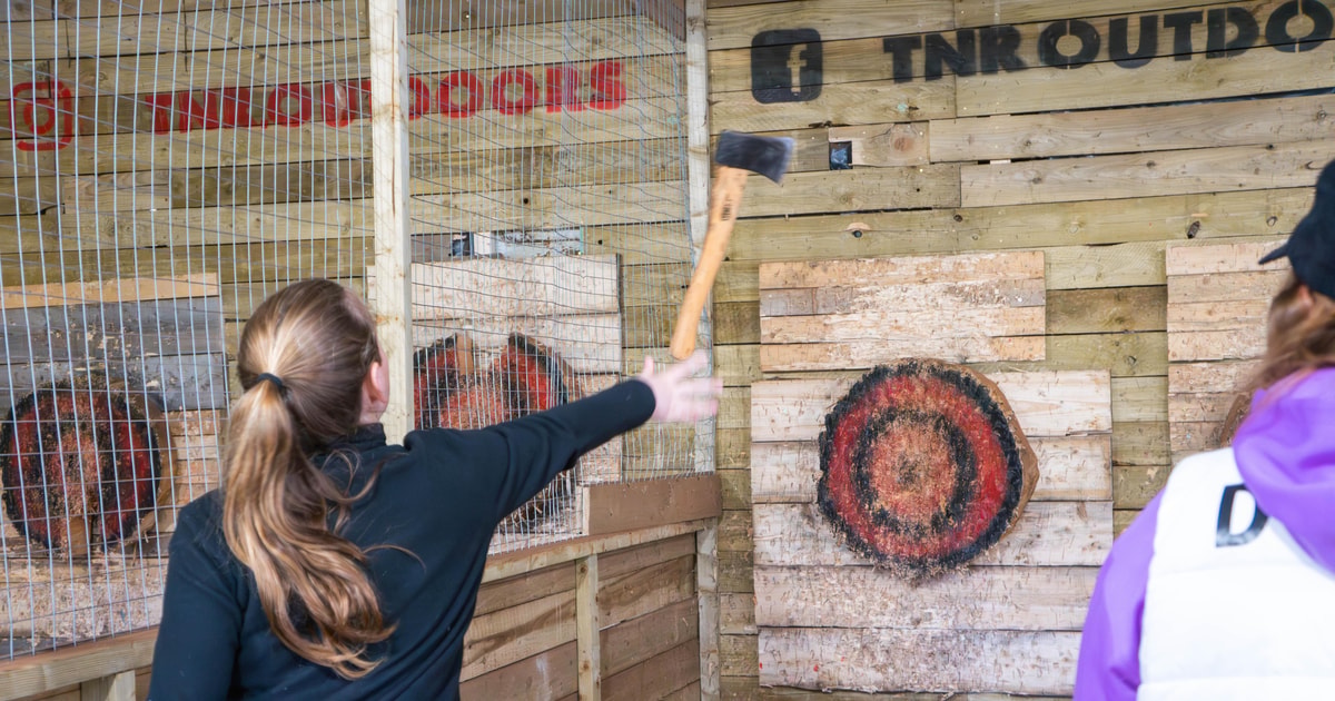 Llangollen: Axe Throwing, Archery and Air Rifles Combo | GetYourGuide