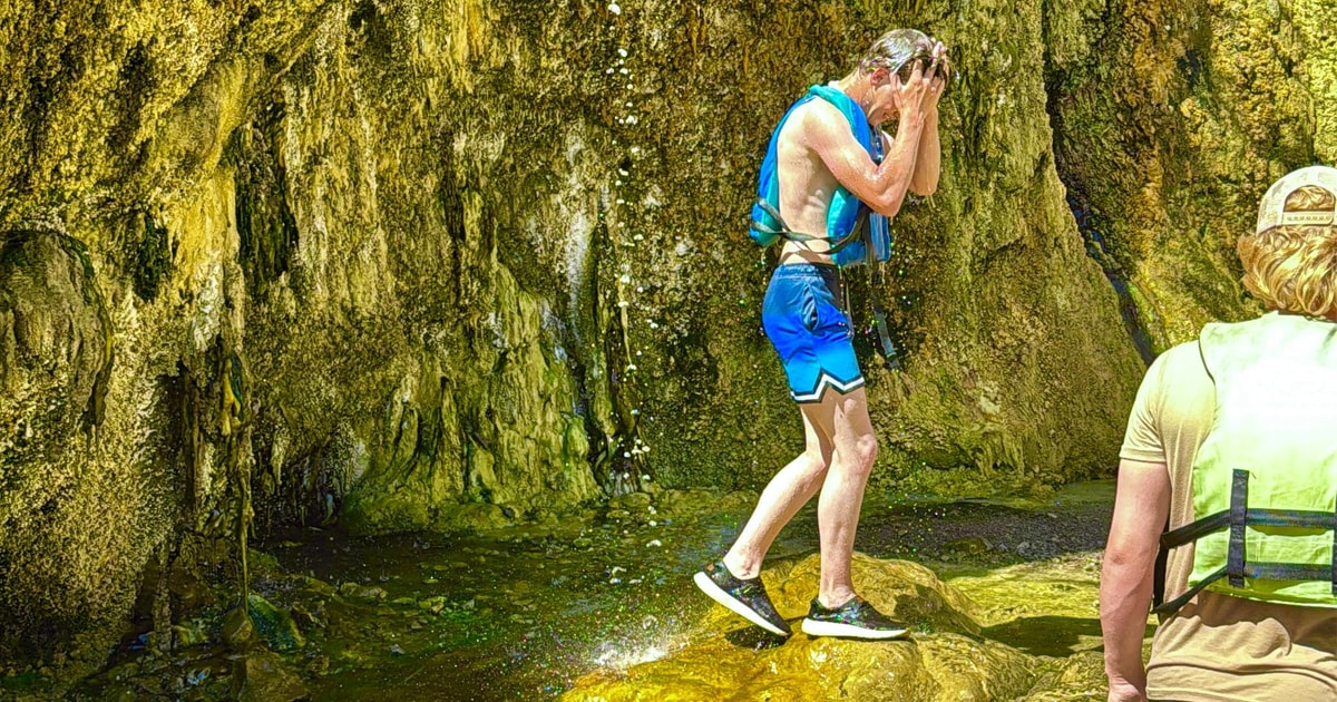 Vandretur til varme kilder ved Goldstrike Canyon og seks dampende vandfald | GetYourGuide