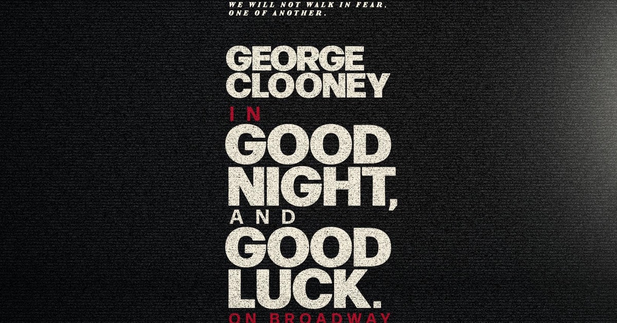 NYC: George Clooney in Good Night, and Good Luck am Broadway | GetYourGuide
