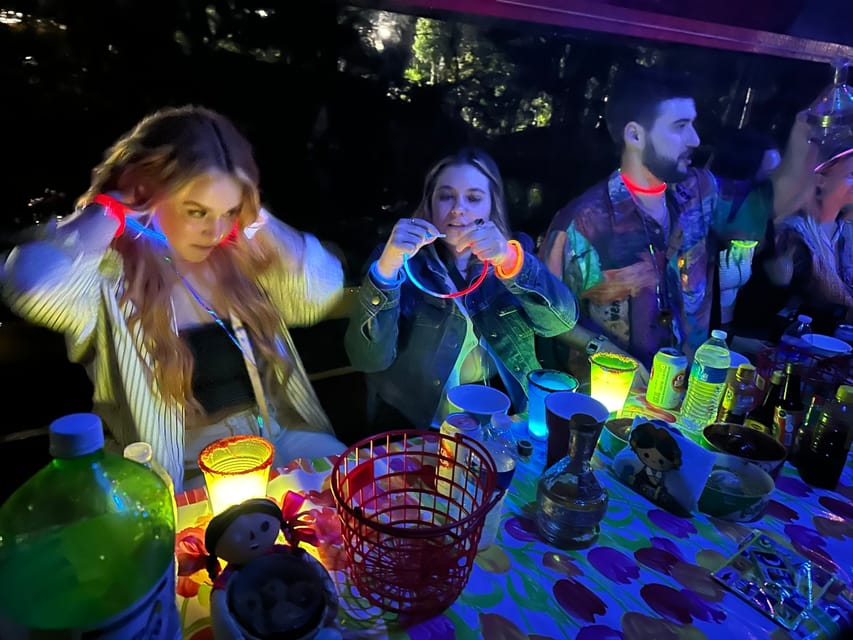 Mexico City: Xochimilco Neon Night Traditional Boat Party | GetYourGuide