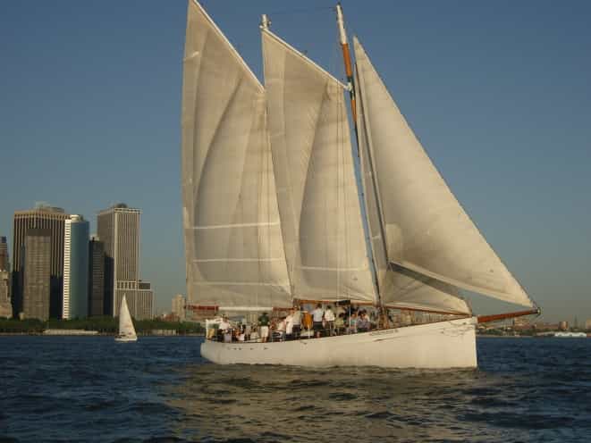 NYC: Sunset Sail Aboard Schooner Adirondack | GetYourGuide