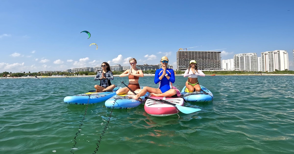 Cancún: Sup Yoga and Meditation over the Caribbean Sea | GetYourGuide