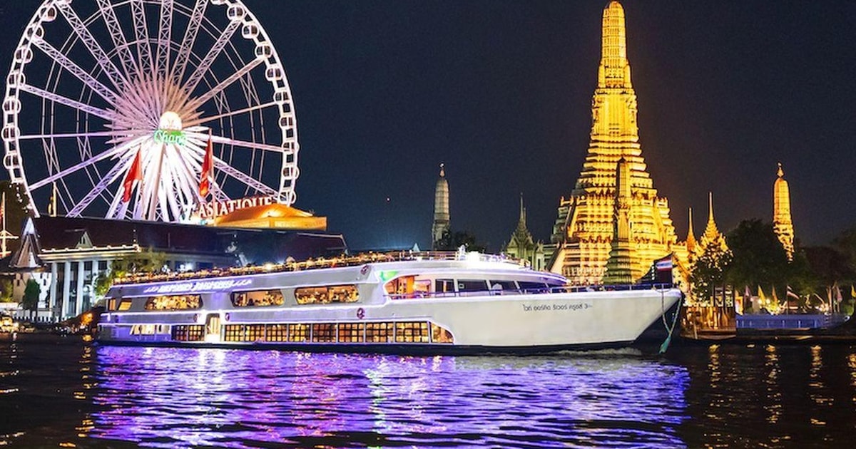 Bangkok: White Orchid Chao Phraya Dinner Cruise gratis Bier | GetYourGuide