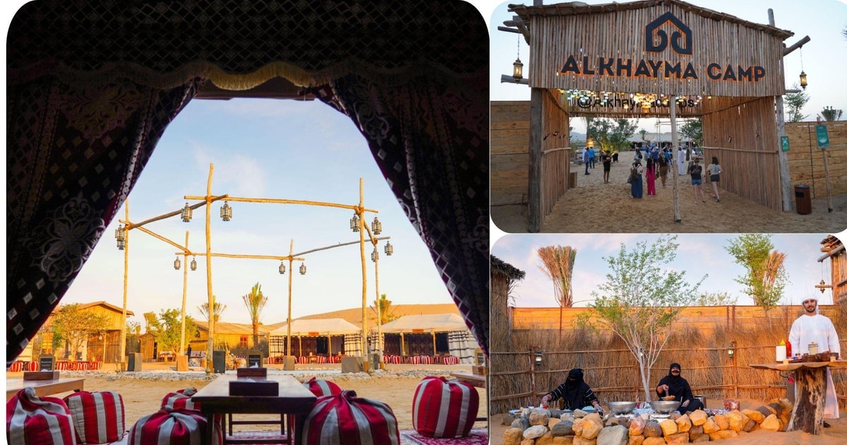 Дубай: отдых в лагере Al Khayma с ужином-барбекю | GetYourGuide