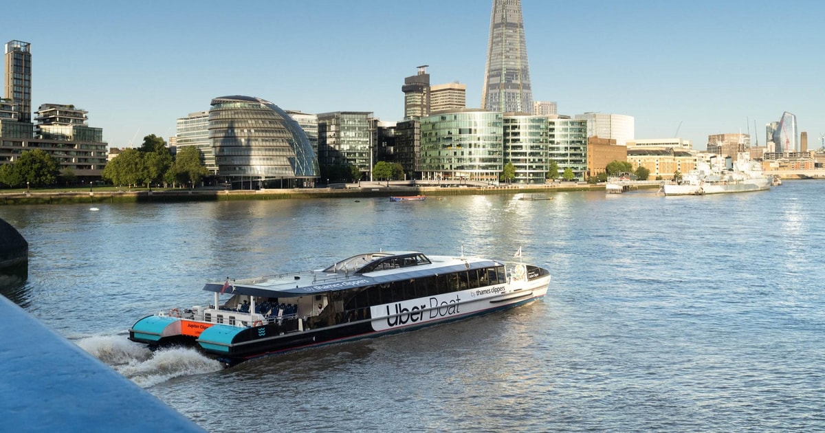 London: Uber Boat by Thames Clippers Single River Ticket | GetYourGuide