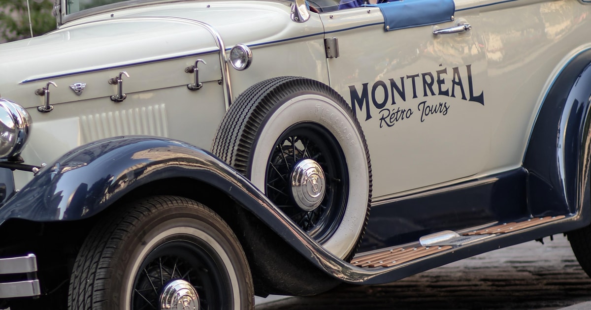 Montreal: An unforgettable guided tour in a vintage 1930s convertible ...