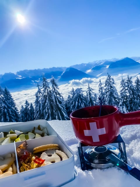 Rigi: Picnic romántico de fondue de chocolate para 2 | GetYourGuide