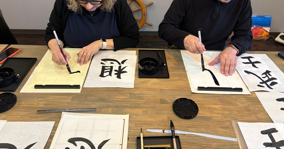 Lake Kawaguchi: Japanese Calligraphy Class with Mt. Fuji … | GetYourGuide