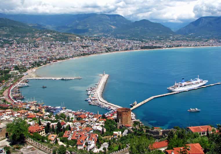 Von der Stadt Side: Geführte Tour durch Alanya mit Bootstour und ...