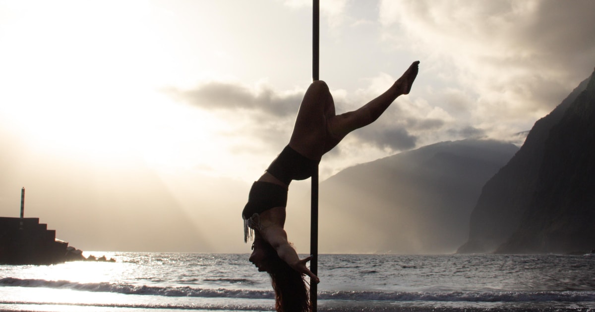 Seixal Black Sand Beach Pole Dance Photo & Drone Shooting | GetYourGuide