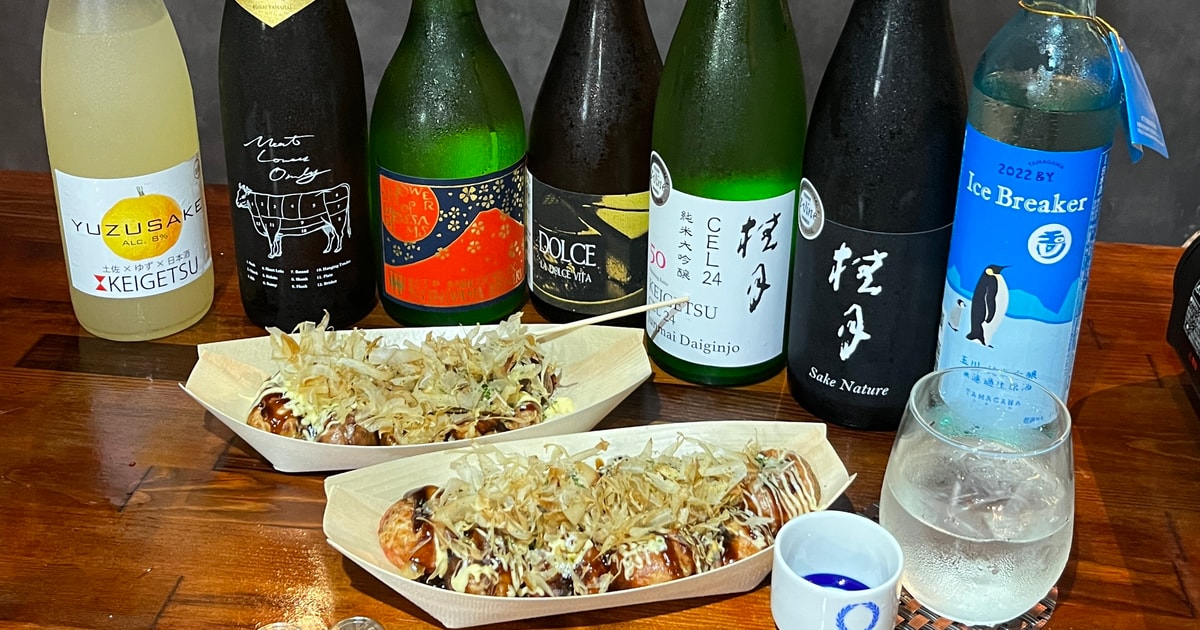 Osaka Sake Tasting with Takoyaki DIY | GetYourGuide