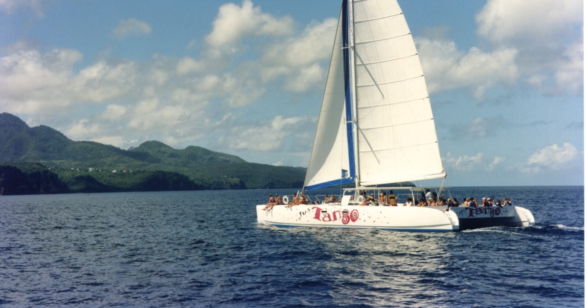 Ab Soufrière: Ganztägiges Segel- und Zipline-Abenteuer | GetYourGuide