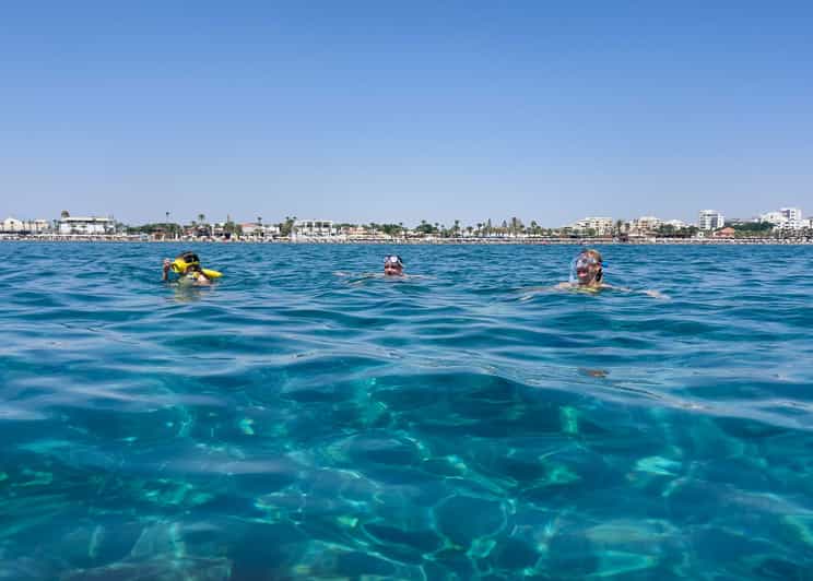 Larnaca: Bay Glass Bottom Boat Cruise with Snorkeling | GetYourGuide