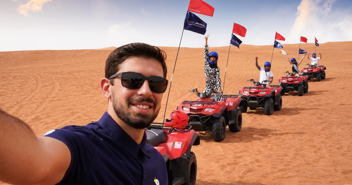 Dubai Desert Adventure: Red Dunes Guided Quad/Polaris & BBQ | GetYourGuide