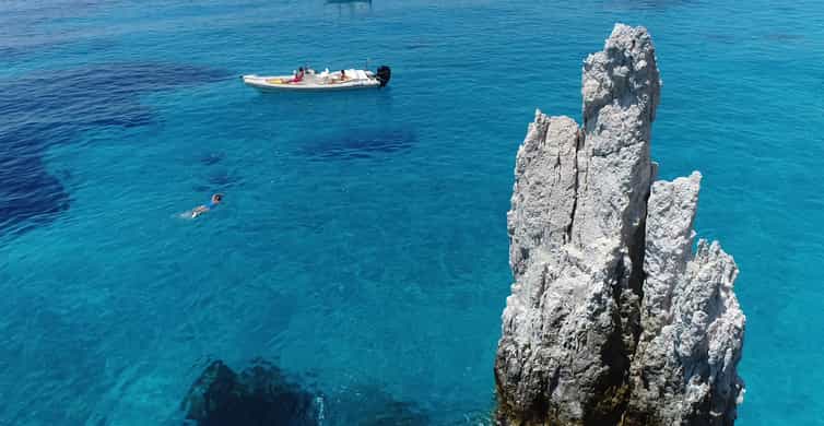 Desde Sifnos: Excursión privada en lancha rápida a la isla de Poliegos ...