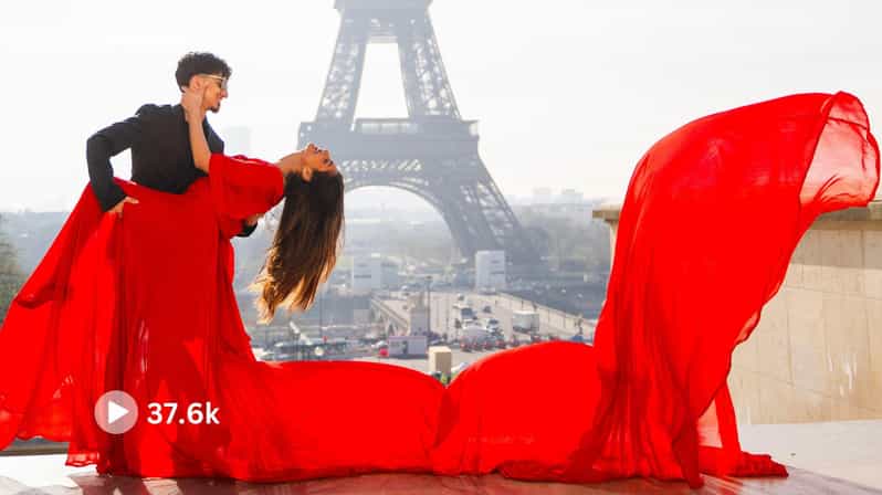 París: Paquete de propuesta de matrimonio fotos y vídeo con fotógrafo VIP | GetYourGuide