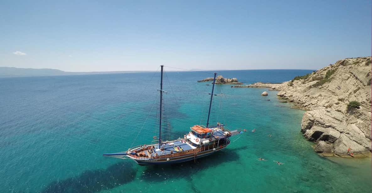 From the Port of Kos: Full Day Boat Cruise to 3 Islands | GetYourGuide