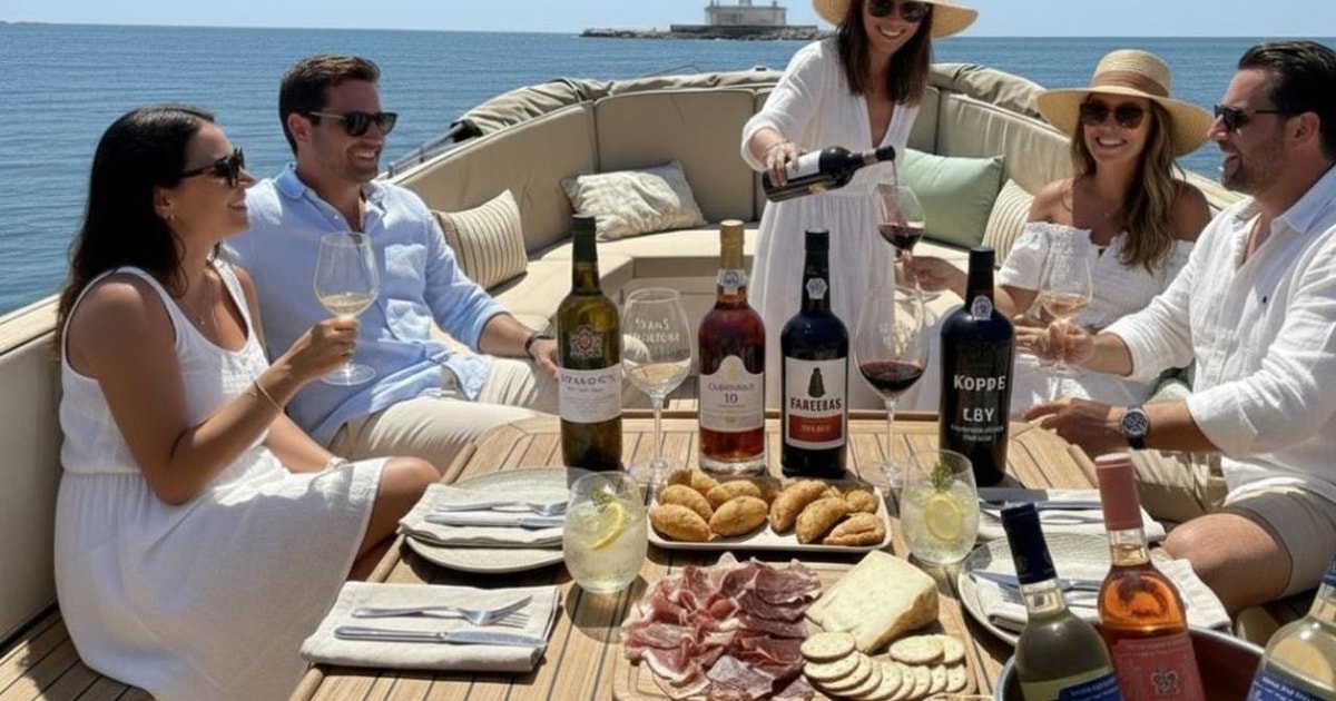 Lisbon: Boating with Port Wine tasting & traditional foods | GetYourGuide