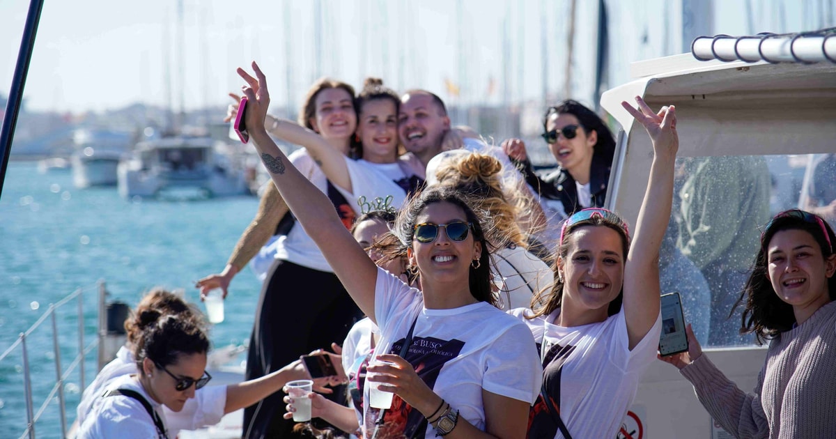 Valencia: Catamaran Party Boat with lunch | GetYourGuide