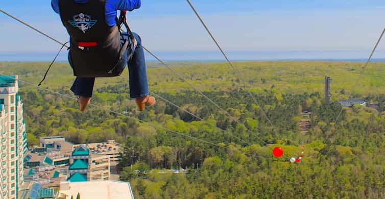 Foxwoods, CT: 33-Story Building Zipline Flight Pass | GetYourGuide