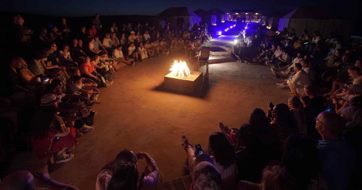 Experience: Agafay Desert Dinner with Music and Fire Show | GetYourGuide