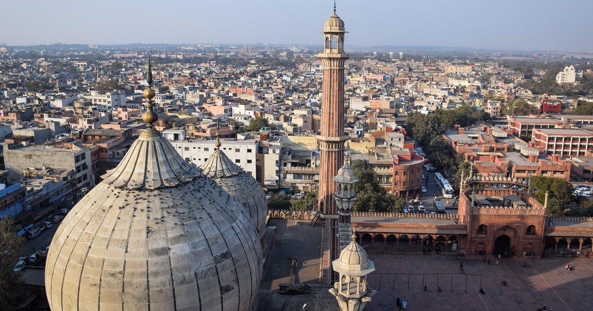Old Delhi 360 graus excelente vista aérea com passeio histórico ...