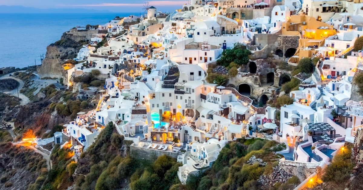 Heraklion lub Ag Nikolaos: Oia i Fira Całodniowa wycieczka na Santorini ...