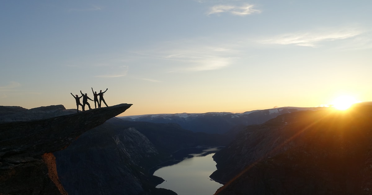 Odda: Trolltunga Sunset Overnight Hiking Trip | GetYourGuide