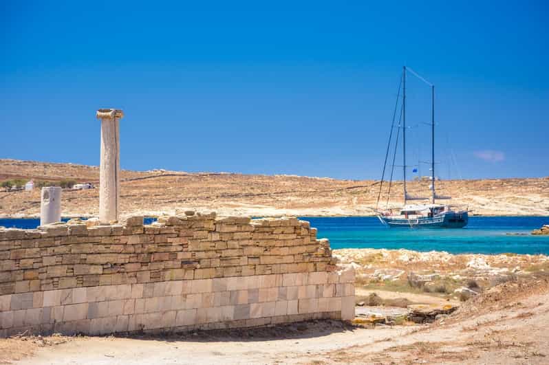 From Mykonos: 3-Hour Sunset Cruise to Delos Island | GetYourGuide