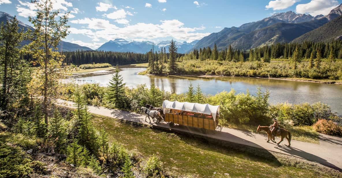Banff: Wagon Ride with Cowboy Cookout BBQ | GetYourGuide