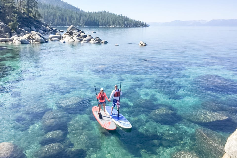 Lake Tahoe: passeio de caiaque ou paddleboard em Sand Harbor | GetYourGuide