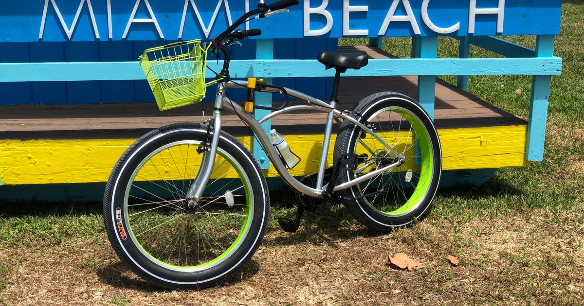 Miami: South Beach Fat Tire Beach Rider Bike Rental | GetYourGuide