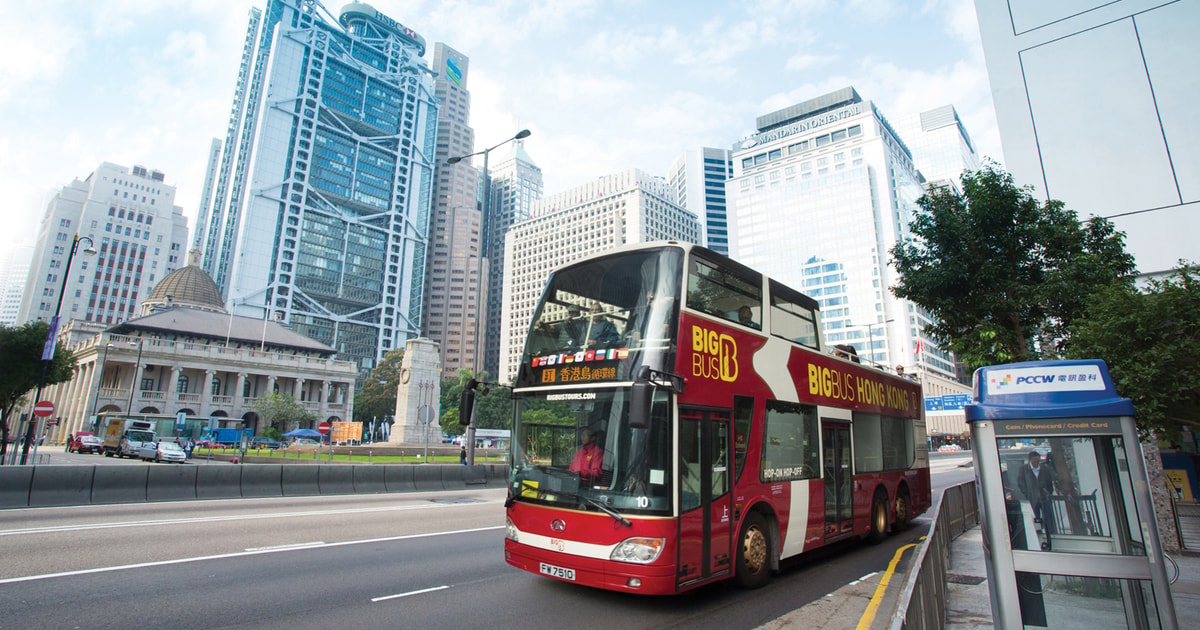 Hong Kong: Big Bus Hop-On Hop-Off Tour & Optional Peak Tram | GetYourGuide