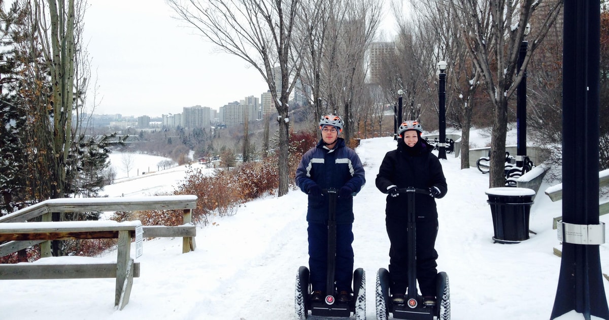 Edmonton: Paseo en Segway de 1 hora para principiantes en invierno ...