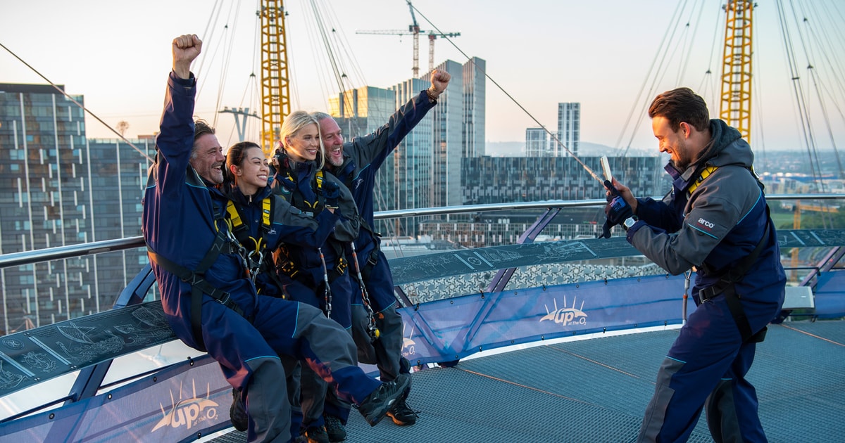 London: O2 Arena Rooftop Climbing Experience | GetYourGuide
