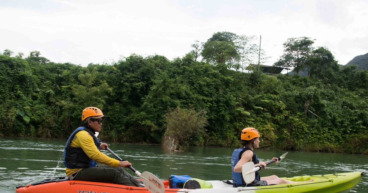 Vang Vieng: Kayaking & Cave Tubing with Zip Line/Blue Lagoon | GetYourGuide