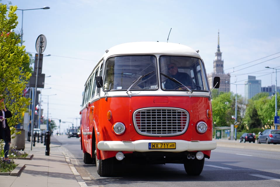 Warsaw: Highlights Guided Retro Bus Tour | GetYourGuide