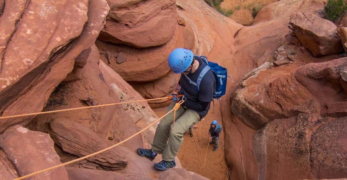 Fra Moab: Rock of Ages moderat rappelling-forhindringsbane | GetYourGuide