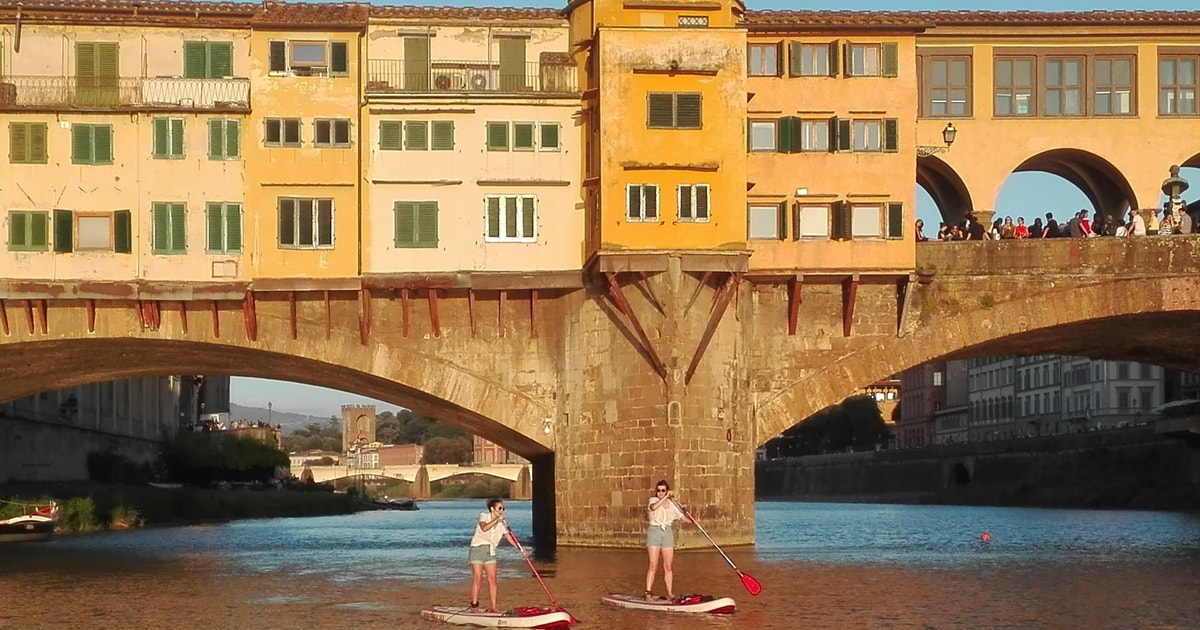 Florença: Ponte Vecchio e Bridges Paddle Boarding Tour | GetYourGuide
