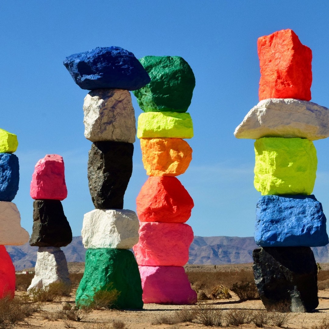 Las Vegas: Mojave, Red Rock Sign and 7 Magic Mountains Tour | GetYourGuide