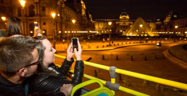 Paris: Night Bus Tour with Audioguide | GetYourGuide