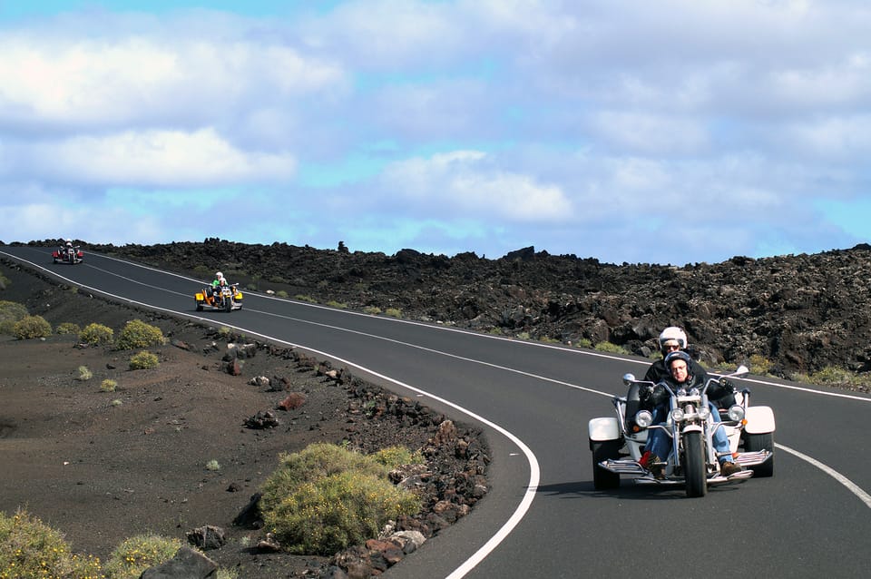 Lanzarote: three wheeler trike tour for three people | GetYourGuide