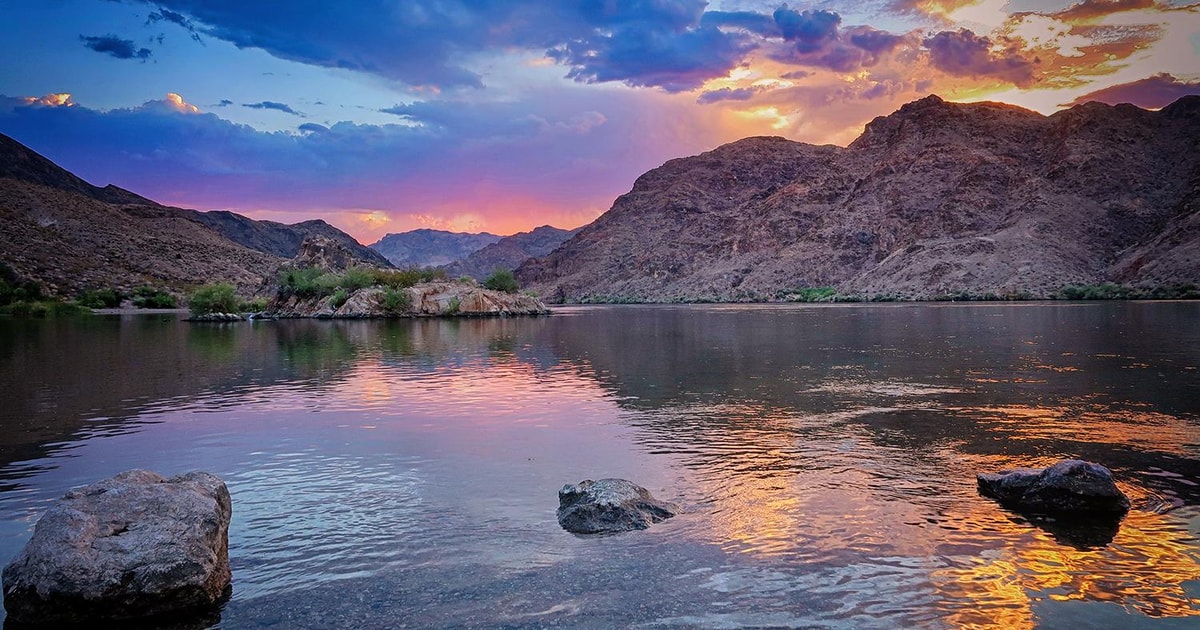 Willow Beach: Emerald Cave Sunset Tour w/ Campfire & Dinner | GetYourGuide