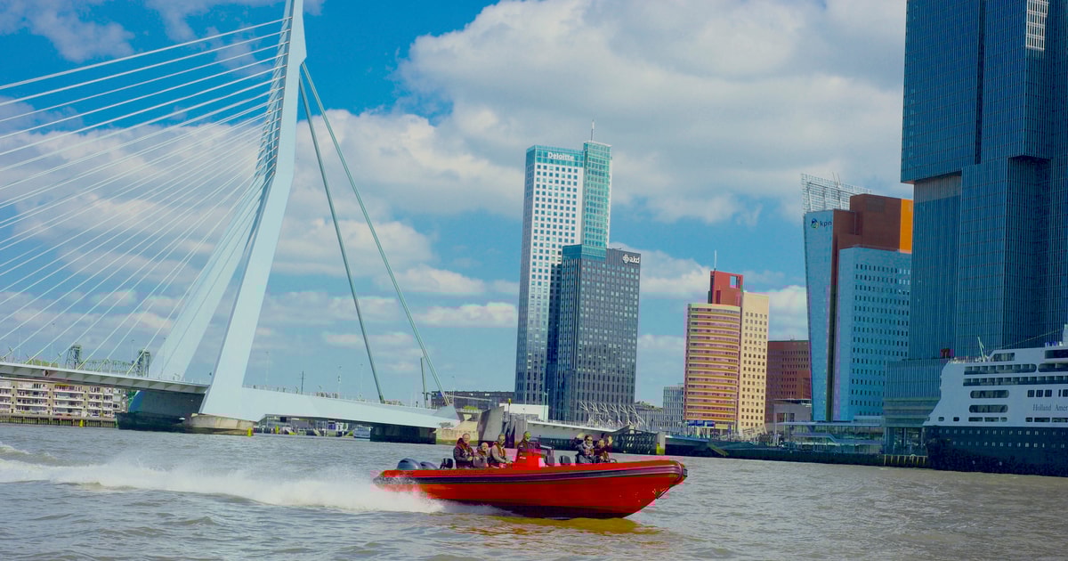 Rotterdam: Privé Rondvaart met de Speedboot over de Maas | GetYourGuide