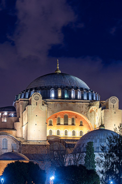 Hagia Sophia Open At Night