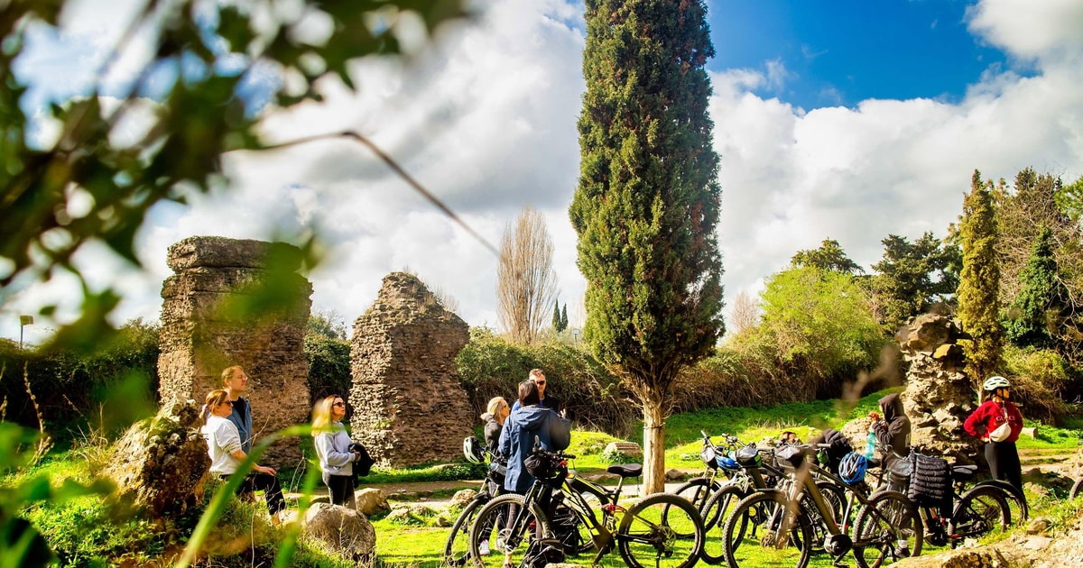 Rim: Akvadukti/katakombe z električnim kolesom Appian Way in kosilo po ...
