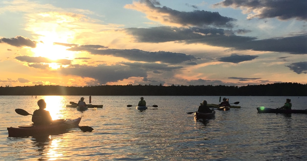 Sebago Lake Guided Sunset Tour by Kayak | GetYourGuide
