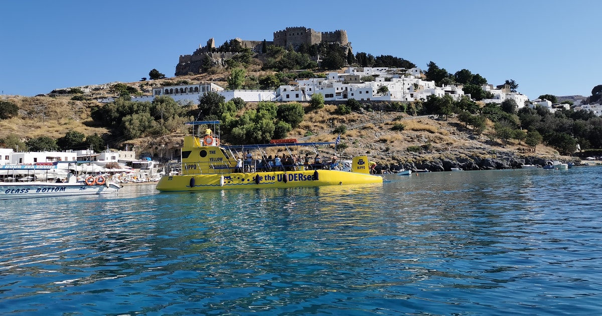 Lindos: Submarine Cruise with Swim Stop in Navarone Bay | GetYourGuide