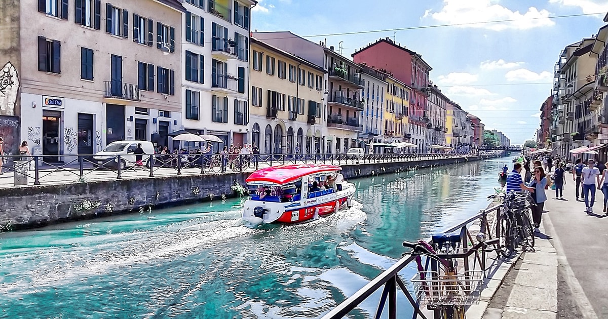 Milan: 1-Hour Navigli Canal Cruise with Audio Guide | GetYourGuide